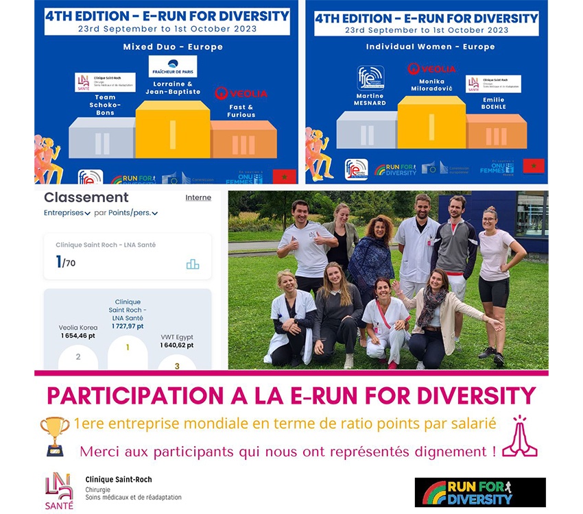 Clinique Saint Roch | Participation à la E-run for Diversity