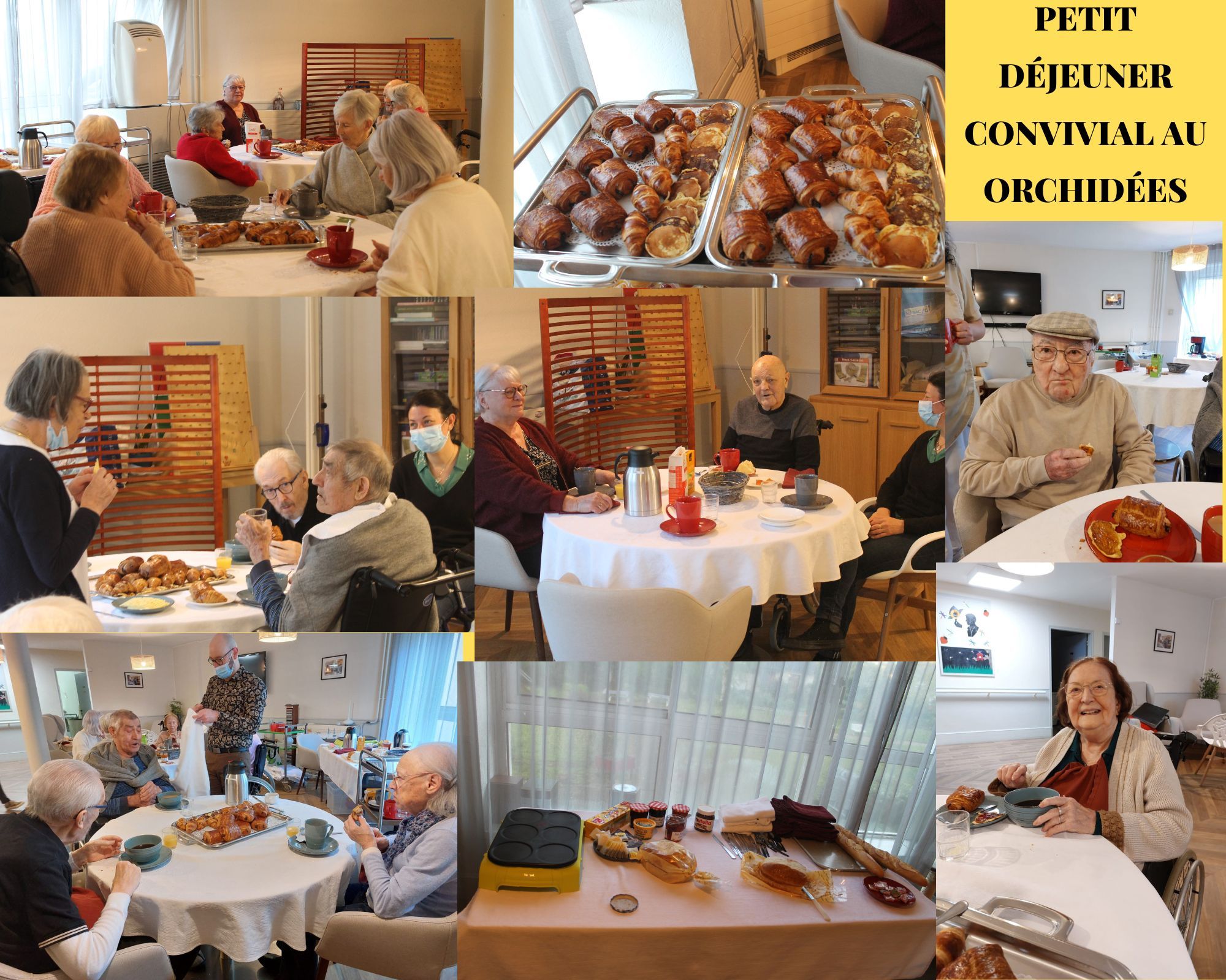 Un petit déjeuner convivial - Résidence Les Nymphéas
